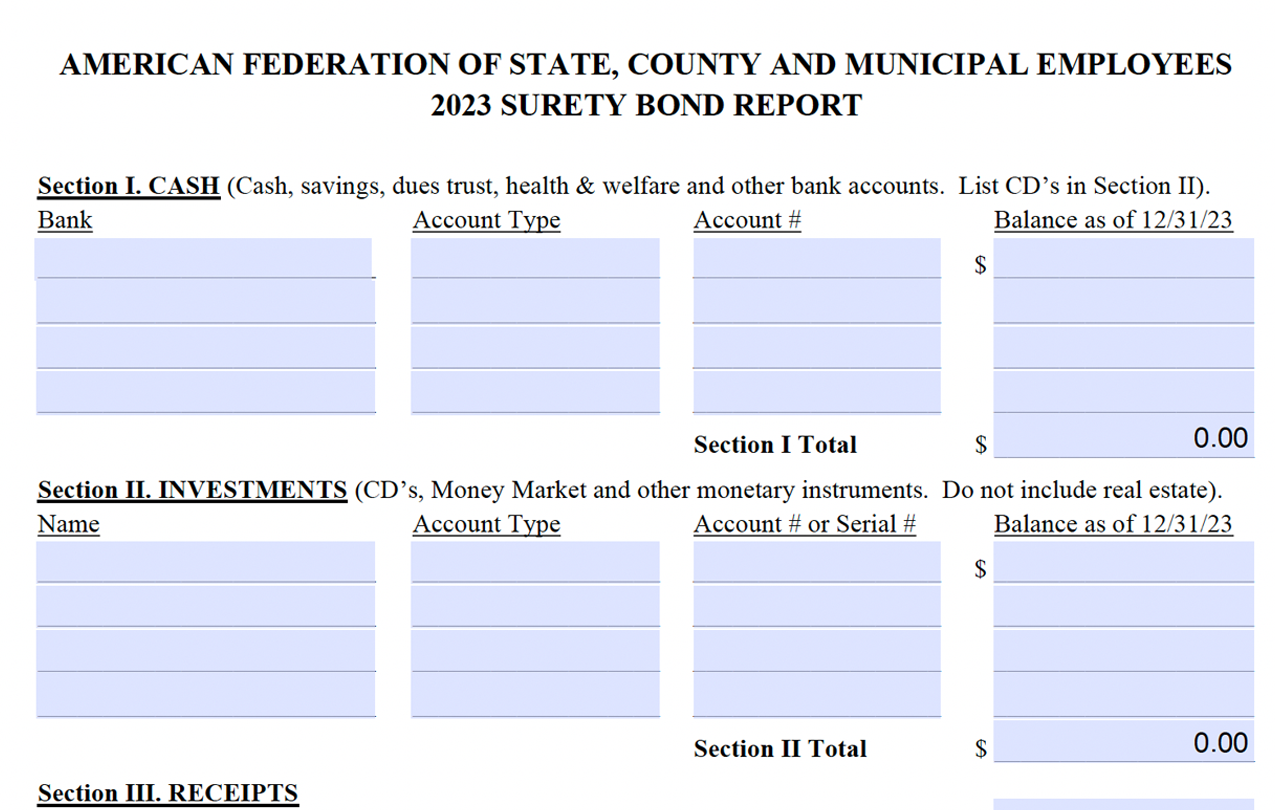 Surety Bond Form — Fillable Version | Secretary-Treasurer Online ...